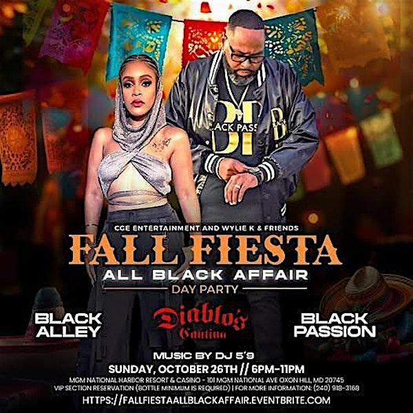 Fall Fiesta "All Black Affair" @DIABLO'S | Diablo's Cantina: Tickets ...