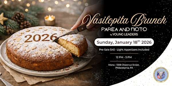 Vasilopita Brunch Parea and Poto - January 2026 | Mona: Tickets, Dates ...