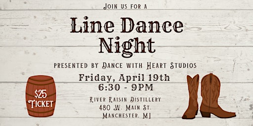 Line Dance Night | River Raisin Distillery: Tickets, Dates ...