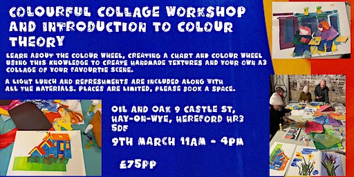 Colourful Collage Workshop and introduction to Colour Theory. | Oil ...