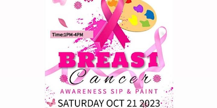 Breast Cancer Awareness sip & paint | Creation studio X: Tickets, Dates ...