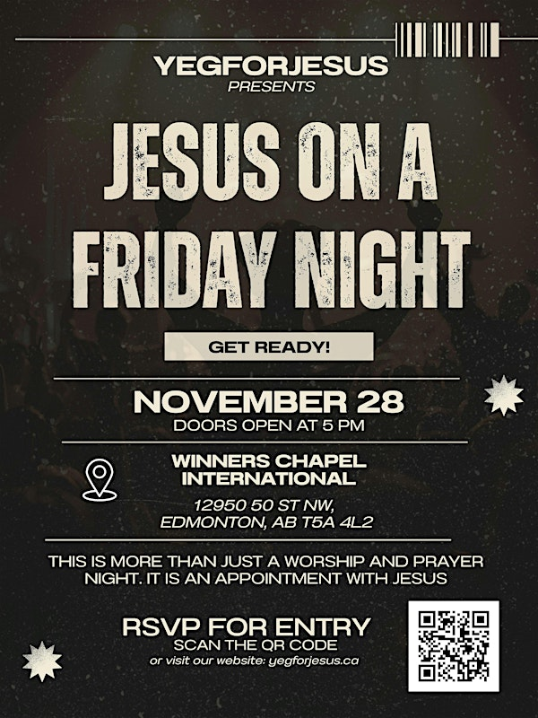Jesus On A Friday Night | Winners Chapel International: Tickets, Dates ...