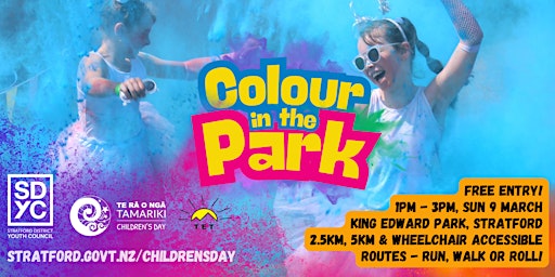 Stratford’s Colour in the Park fun run/walk | King Edward Park: Tickets ...