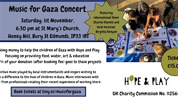 Music for Gaza concert | St Marys Church: Tickets, Dates & Itineraries ...