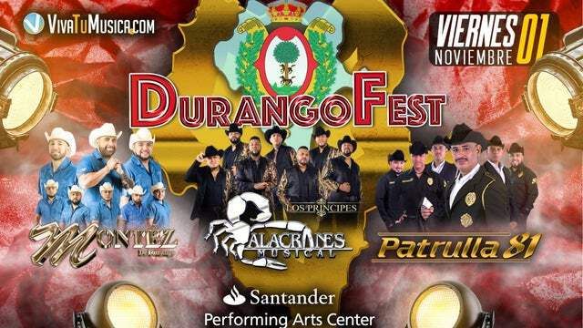 WE ARE DURANGO FEST TOUR 2024 2024 (Reading) | The Santander Performing ...