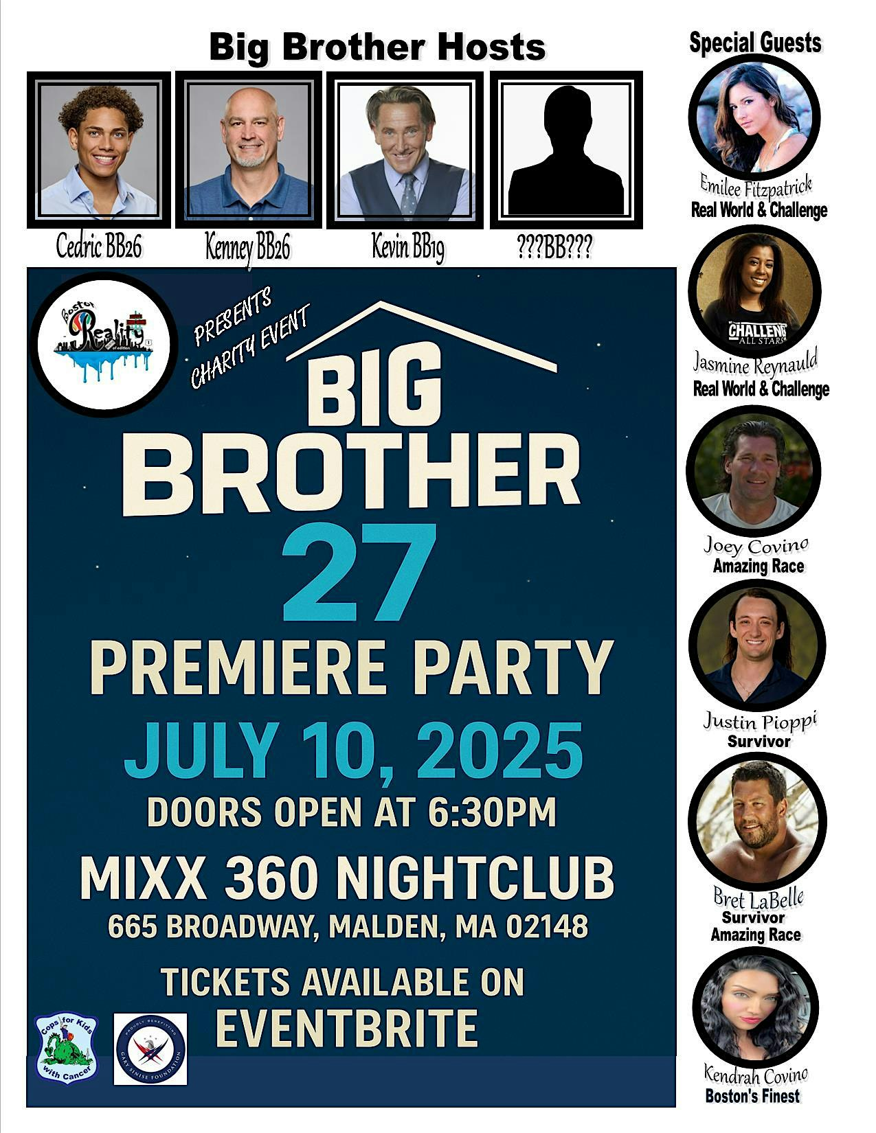 Big Brother 27 Premiere Party | MIXX 360 Nightlife: Tickets, Dates ...