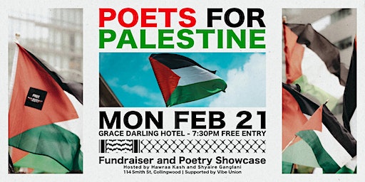 Poets for Palestine #2: Poetry Showcase and Fundraiser | The Grace ...