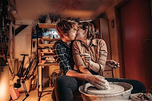 Pottery wheel for couples at Artventures Toronto Parliament ...
