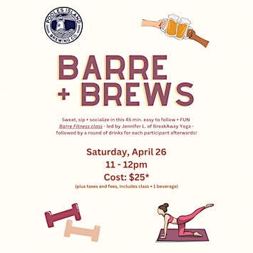 Barre + Brews: Barre Fitness Class at Pooles Island Brewing Co ...