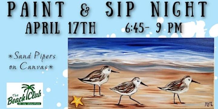 Sand Piper Paint Night | Beach Club Lake Worth: Tickets, Dates ...