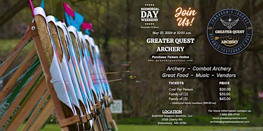 Memorial Day Weekend with Greater Quest Archery! | Essential Support ...