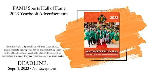 2023 FAMU Sports Hall of Fame SOUVENIR YEARBOOK ADVERTISEMENTS | FAMU ...