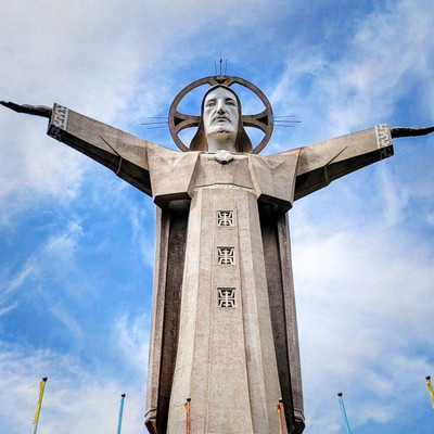 Vietnamese Jesus Christ Jesus Statue Vietnam, Vung Tau Stock Photo