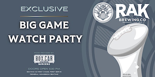 The Big Game Watch Party at RAK Brewing Co | RAK Brewing Co, Sagner ...