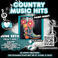 Country Music Hits Paint Night | Ex Animo Creations: Tickets, Dates ...