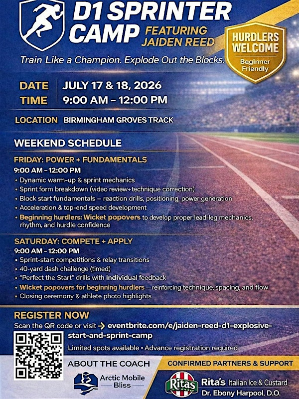 Jaiden Reed D1 Explosive Start and Sprint Camp | Wylie E. Groves High ...