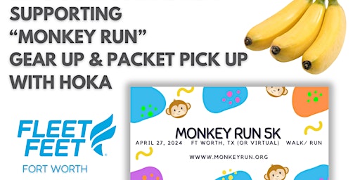 Fleet Feet x Hoka Monkey Social Run | Fleet Feet Fort Worth: Tickets ...