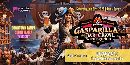 9th Annual Gasparilla Bar Crawl, Brunch & Festival - Tampa (Yeoman's ...