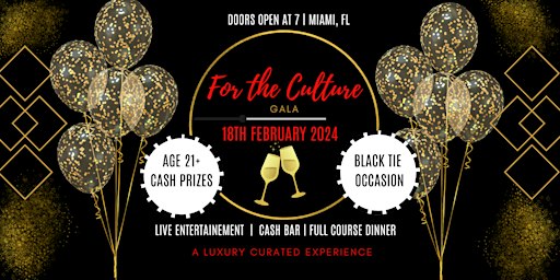 Miami Gala: For the Culture | Miami, FL, USA: Tickets, Dates ...