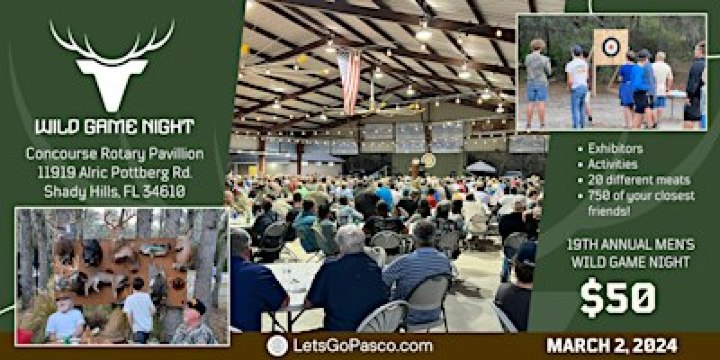 Men's Wild Game Night Tickets, Dates & Itineraries | Trip.com