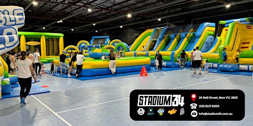 INFLATABLE WORLD GIPPSLAND - Toddler Time Session | STADIUM 34: Tickets ...