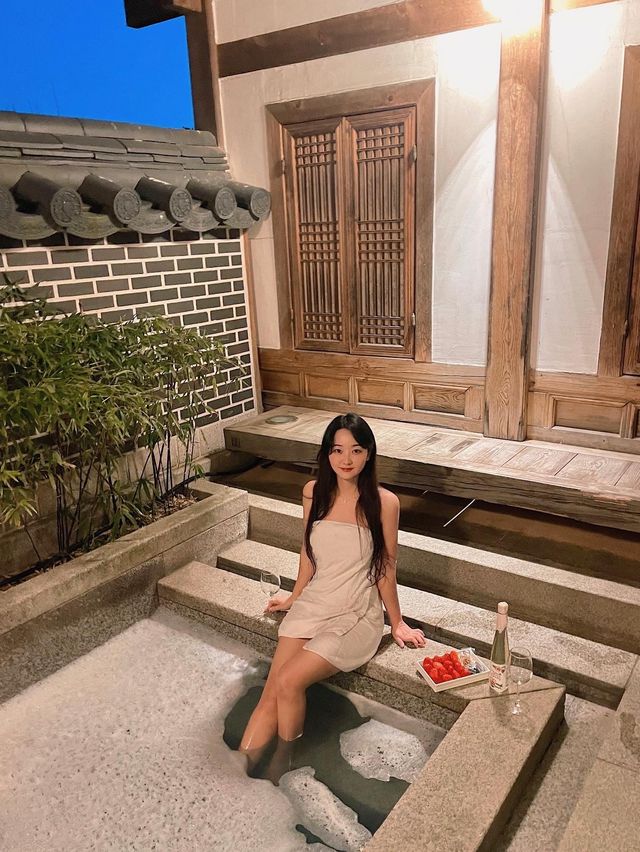 Gyeongju "Lagong Hotel" highlight open-air bath review | Trip.com Gyeongju