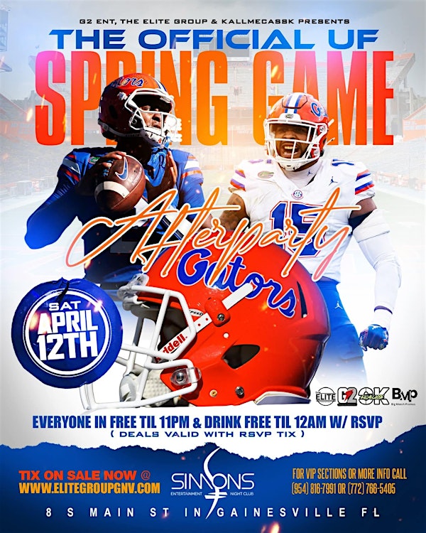 THE OFFICIAL UF SPRING GAME AFTERPARTY ( UNSPORTSMAN LIKE CONDUCT ... THE OFFICIAL UF SPRING GAME AFTERPARTY ( UNSPORTSMAN LIKE CONDUCT ...