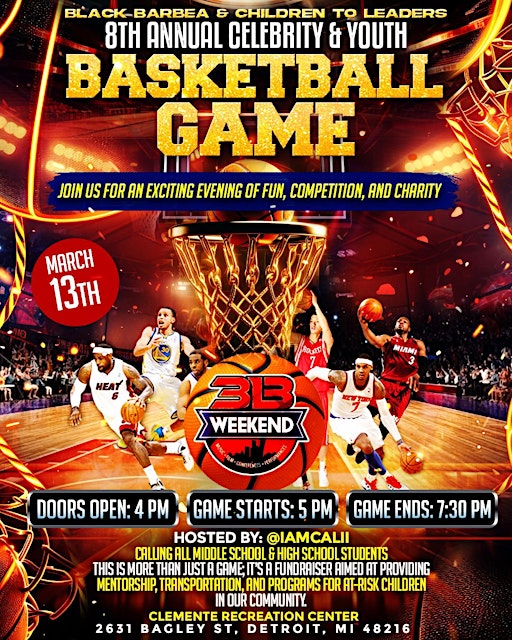 Celebrity Basketball Tournament | 2631 Bagley St: Tickets, Dates ...