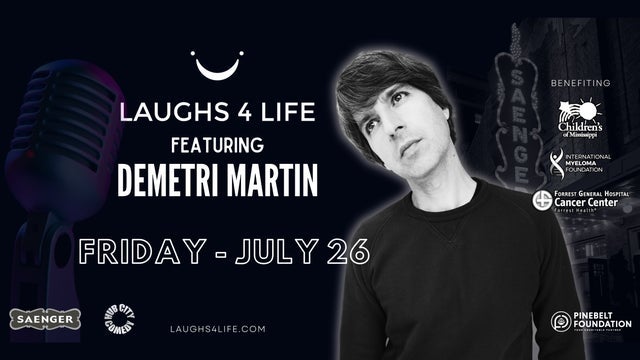 A Night of Comedy Featuring Demetri Martin 2024 (Hattiesburg) | Saenger ...