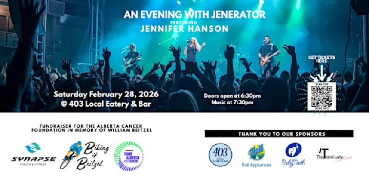 An Evening with Jenerator | 403 Local Eatery & Bar: Tickets, Dates ...