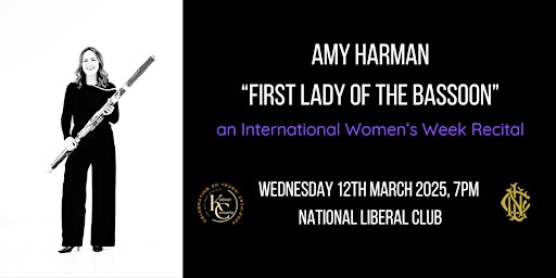 Amy Harman at the National Liberal Club - "First Lady of the Bassoon ...