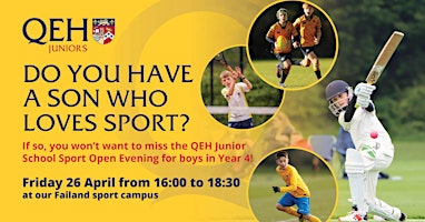 QEH Junior School Sport Open Evening | QEH School Sports Ground ...
