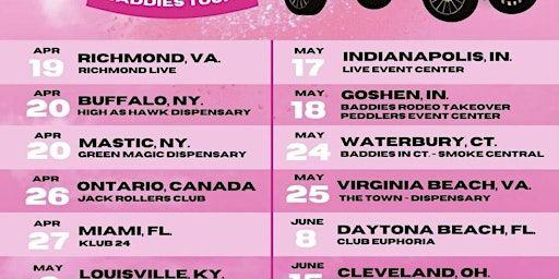 Baddies Tour | 5001 Admiral Wright Rd: Tickets, Dates & Itineraries ...