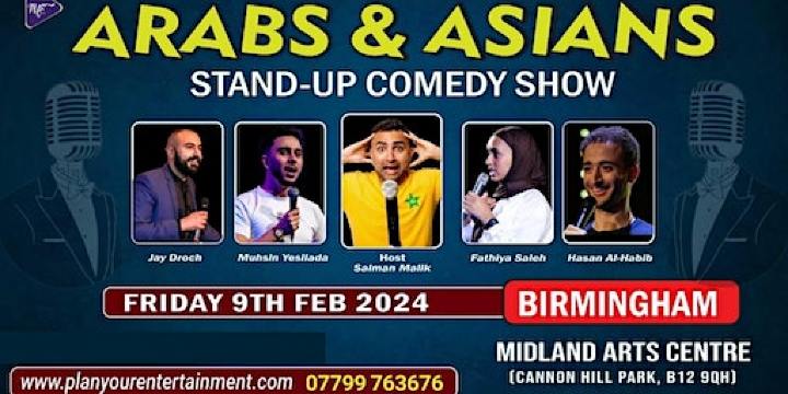 Arabs & Asians Stand-up Comedy Show Tooting London Tickets, Dates ...