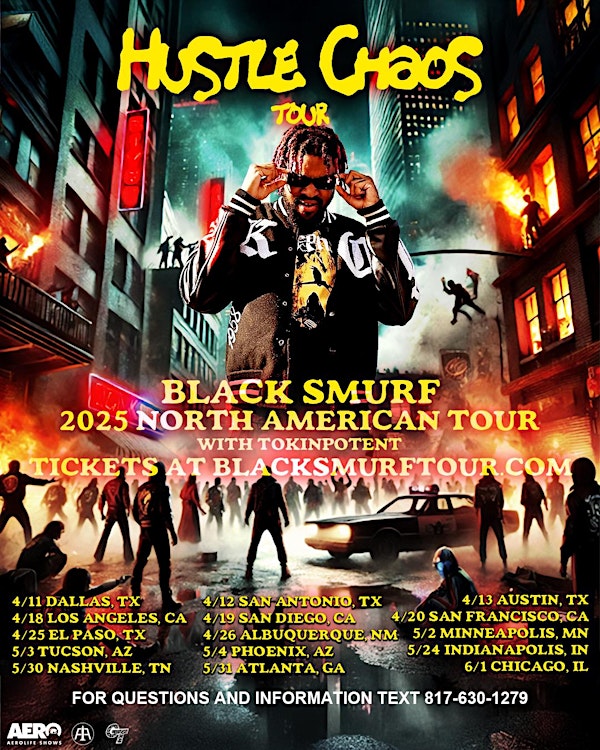 April 19th: Black Smurf Live in San Diego, CA | Queen Bee's Art and ...