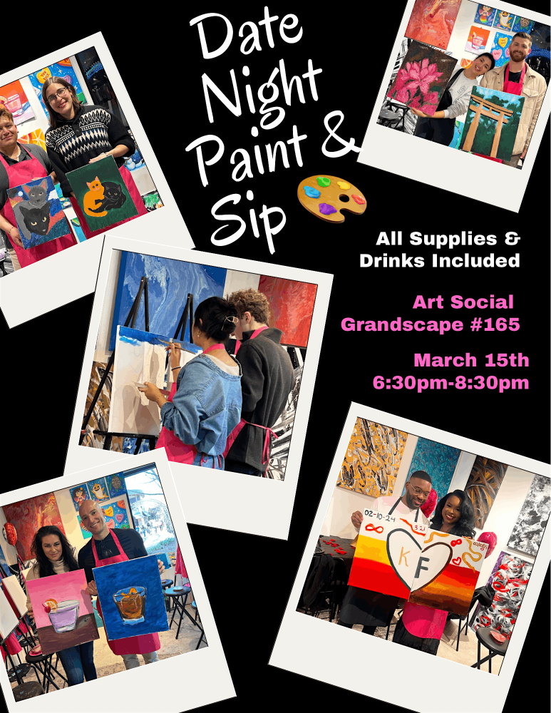 Date Night Paint & Sip | 5752 Grandscape Blvd suite 165: Tickets, Dates ...