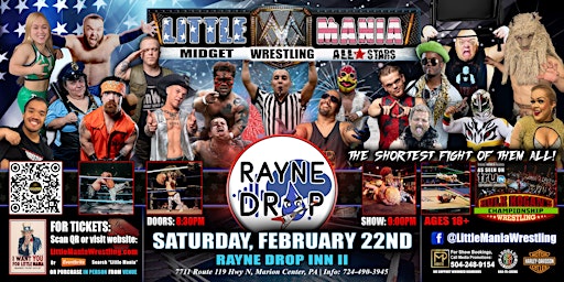 Marion Center, PA - Little Mania Midget Wrestling @ Rayne Drop Inn ll ...