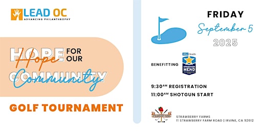 LEAD OC | 2025 Charity Golf Tournament | Strawberry Farms Golf Club ...