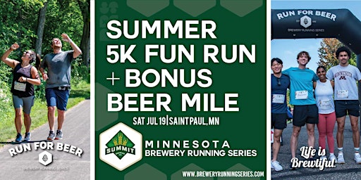 5k Fun Run + Bonus Beer Mile at Summit Brewing | 2025 MN Brew Run ...