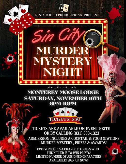 Murder in Sin City: Murder Mystery Party @ The Moose Lodge | 555 Canyon ...