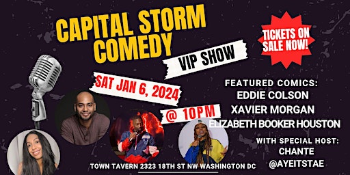 Capital Storm Comedy VIP Show | Town Tavern DC: Tickets, Dates ...