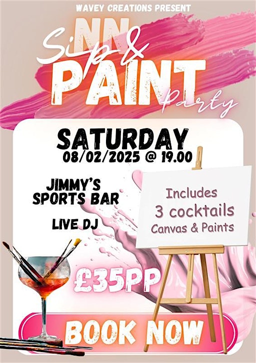 Sip and Paint Party | Jimmy's Sports Bar: Tickets, Dates & Itineraries ...