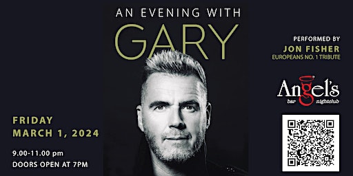 Gary Barlow tribute with Jon Fisher | Angels Bar and Club: Tickets ...