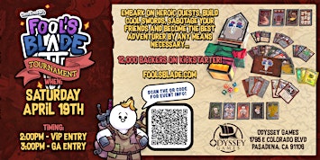 CirlcleToonsHD Presents: Fools Blade Tournament | Odyssey Games ...