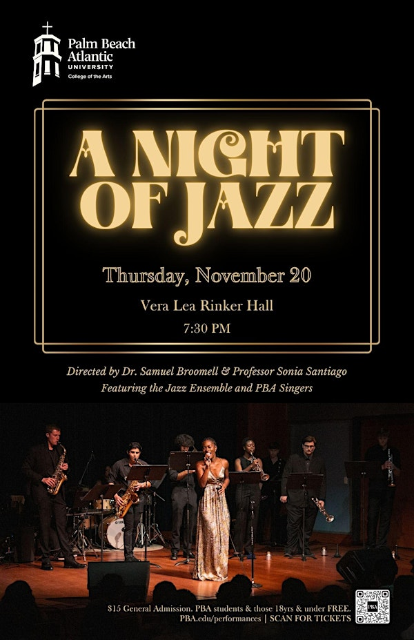 Night of Jazz | Vera Lea Rinker Hall: Tickets, Dates & Itineraries ...