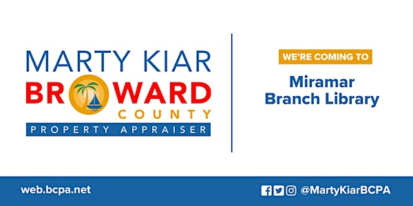 Broward County Property Appraiser at Miramar Branch Library | Miramar ...