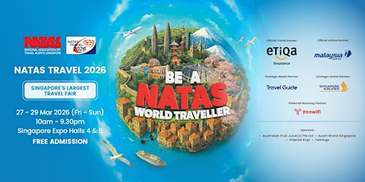NATAS Travel Fair 2026 | Singapore EXPO: Tickets, Dates & Itineraries ...