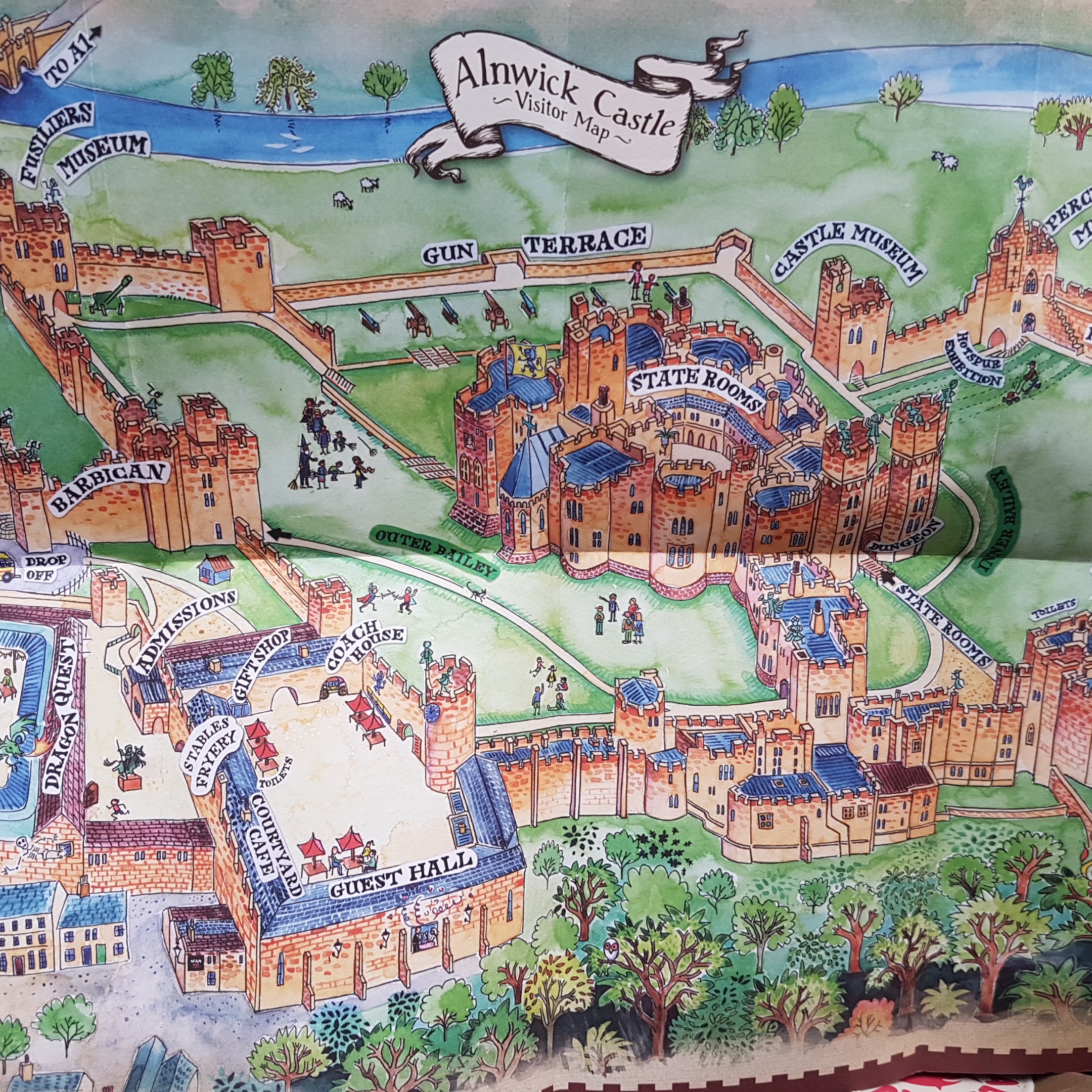 Alnwick Castle Map