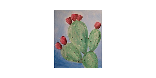 Prickly Pear Cactus Acrylic Painting Class | 901 Santa Fe Dr: Tickets ...