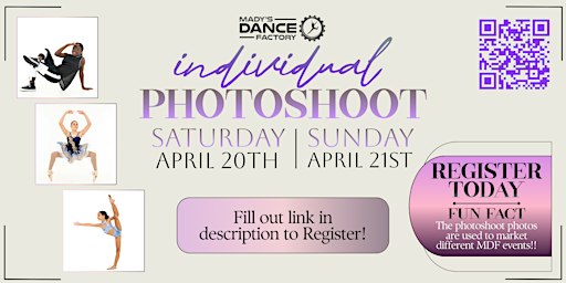 Individual Photoshoot 2023-2024 | Mady's Dance Factory: Tickets, Dates ...